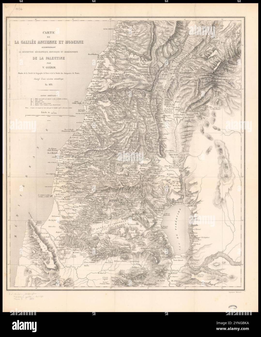Carte de la Galilée ancienne et modern. Accompagnant la description ...