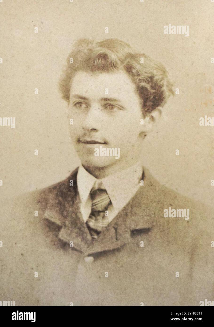 Carte de visite de Jean-Pierre Huberty (1890 Stock Photo - Alamy