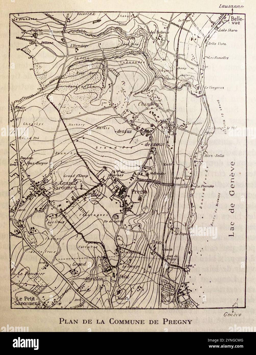 Carte Pregny 1947 Stock Photo - Alamy