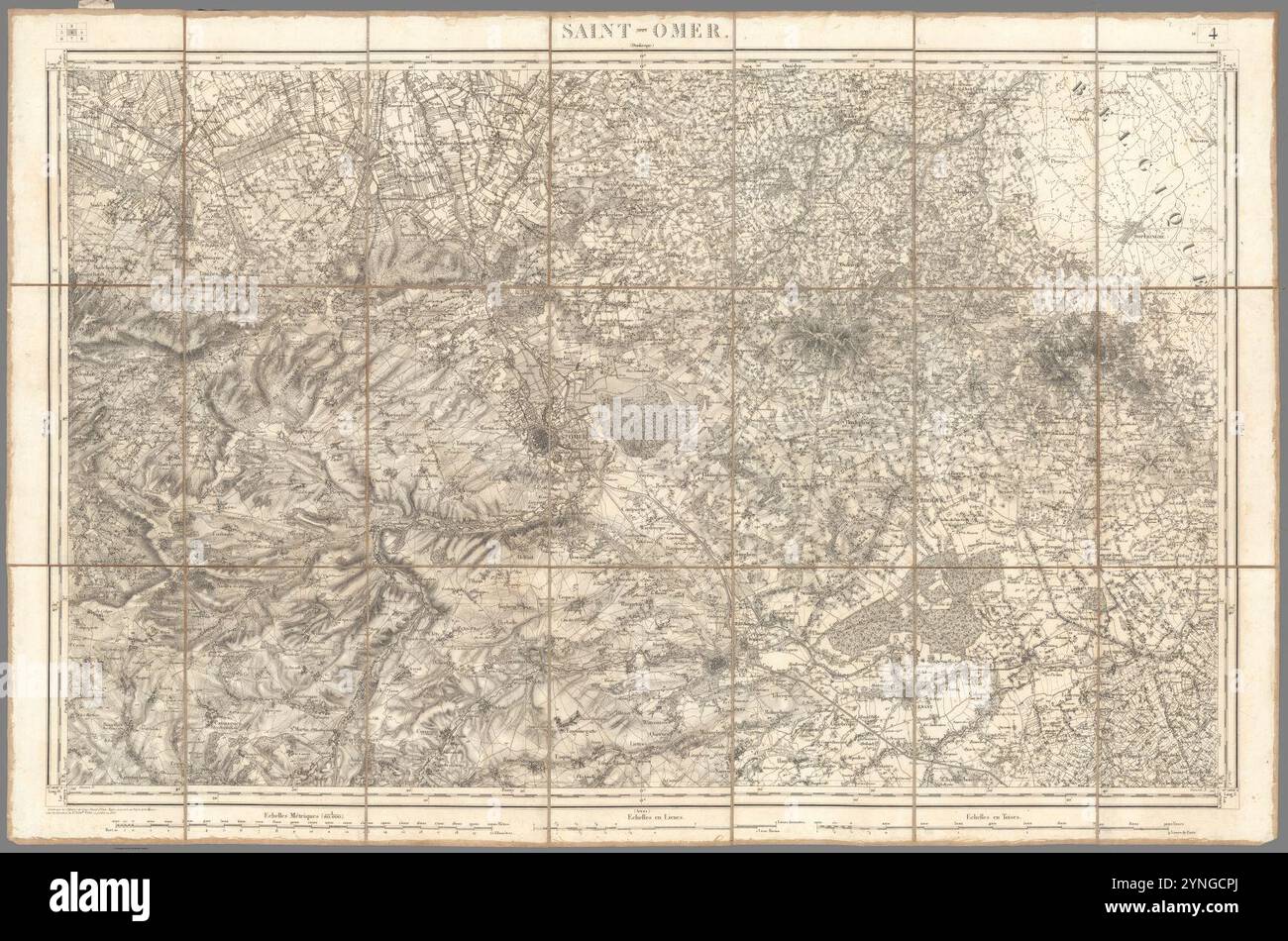 Carte topographique de la France, 1837 (15619007 Stock Photo - Alamy