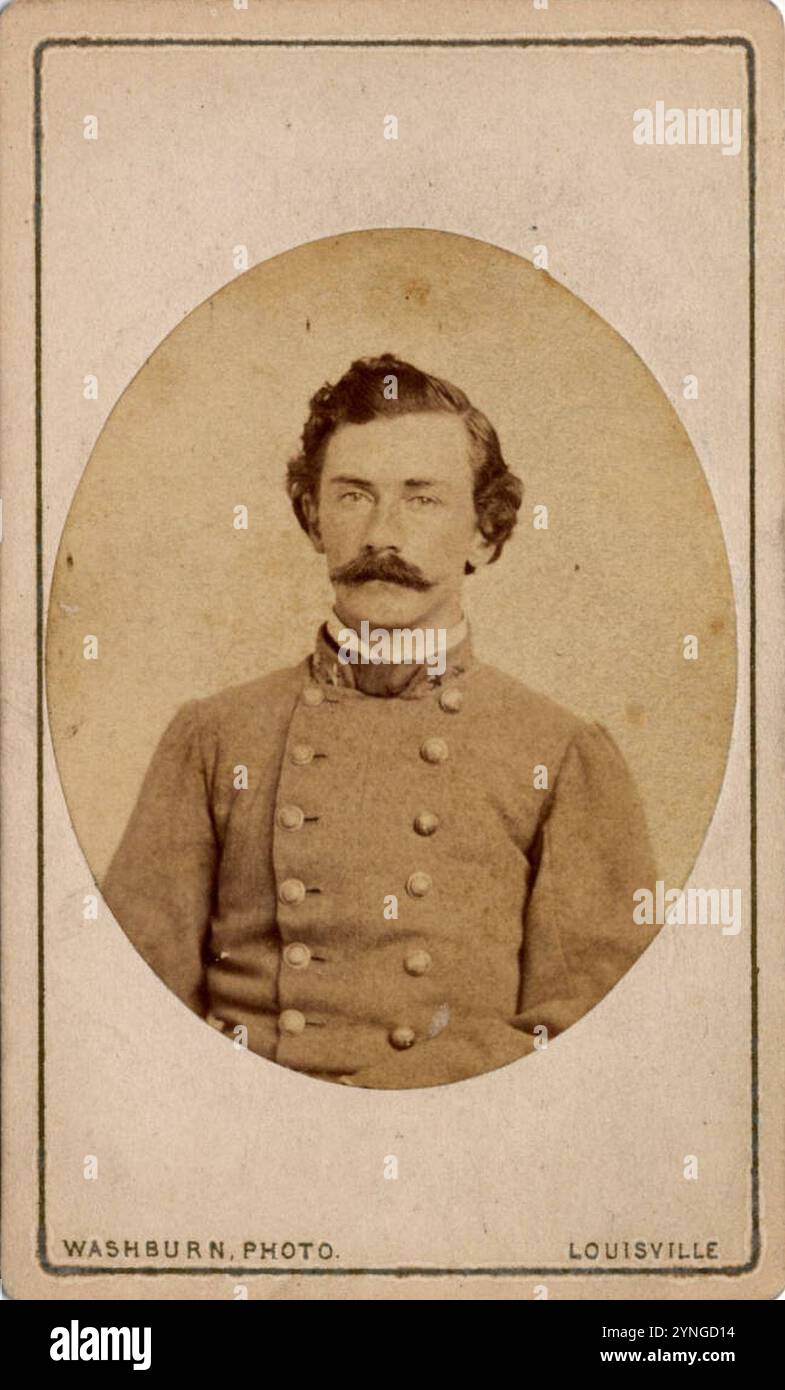 Carte-de-visite of Col. Samuel Lockett Stock Photo - Alamy