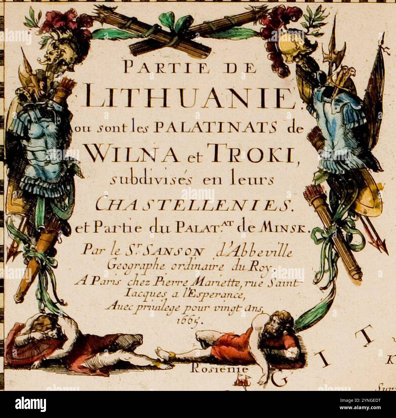 Wilna map hi-res stock photography and images - Alamy