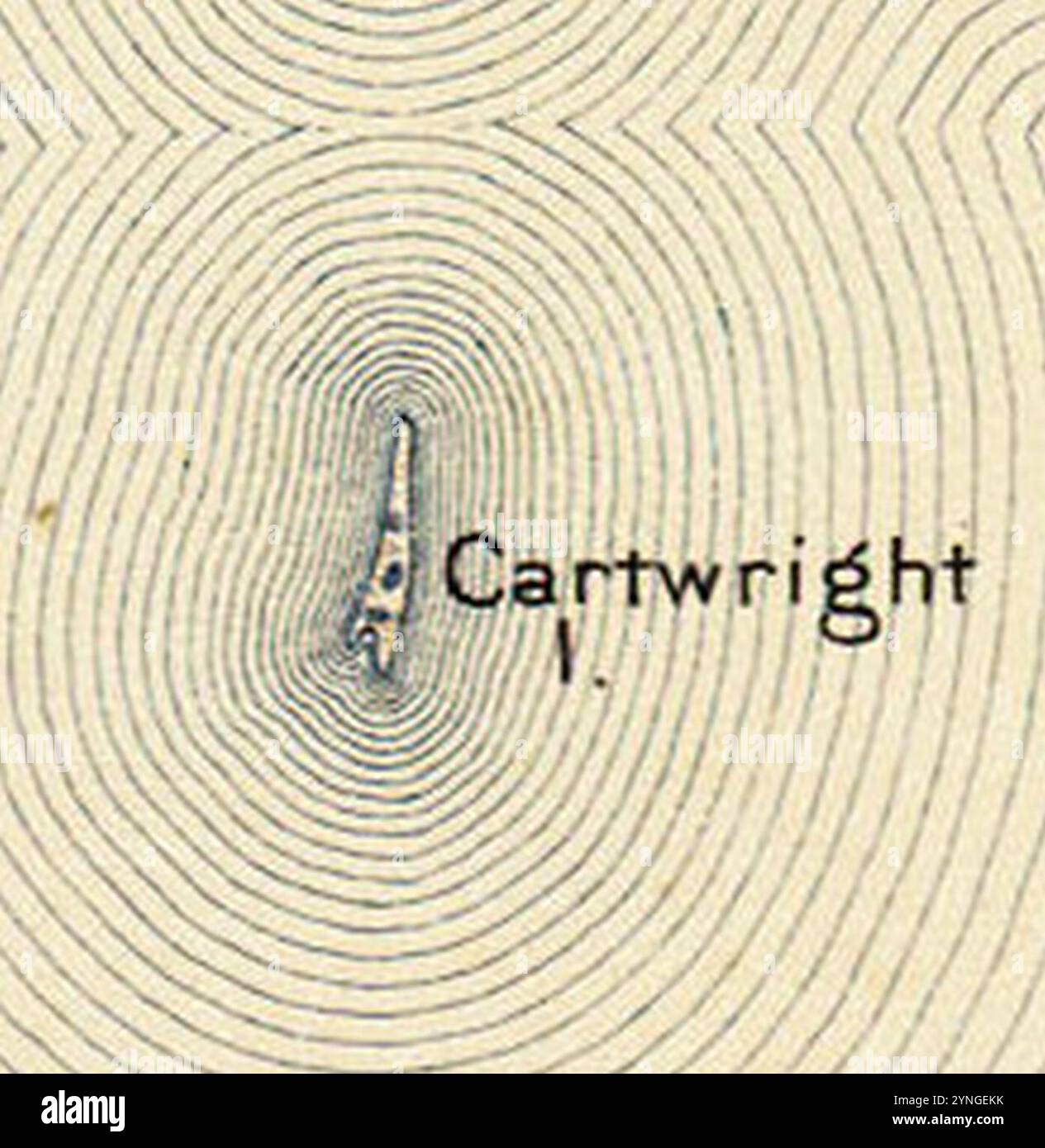 Map of cartwright hi-res stock photography and images - Alamy