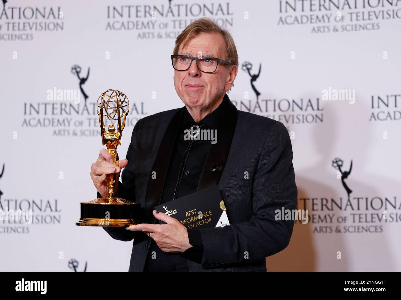 New York, United States. 25th Nov, 2024. English actor Timothy Spall ...