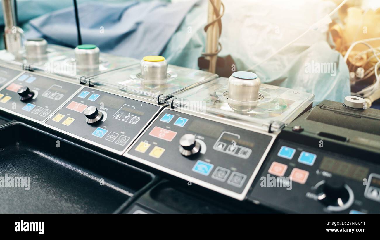 Hospital, learning and mannequin with healthcare machine and nursing ...