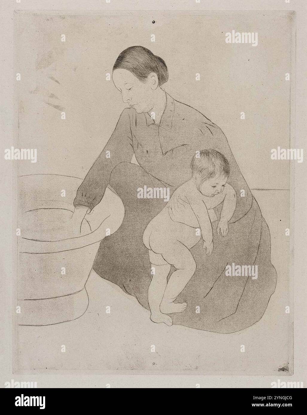Cassatt - The Bath Stock Photo - Alamy