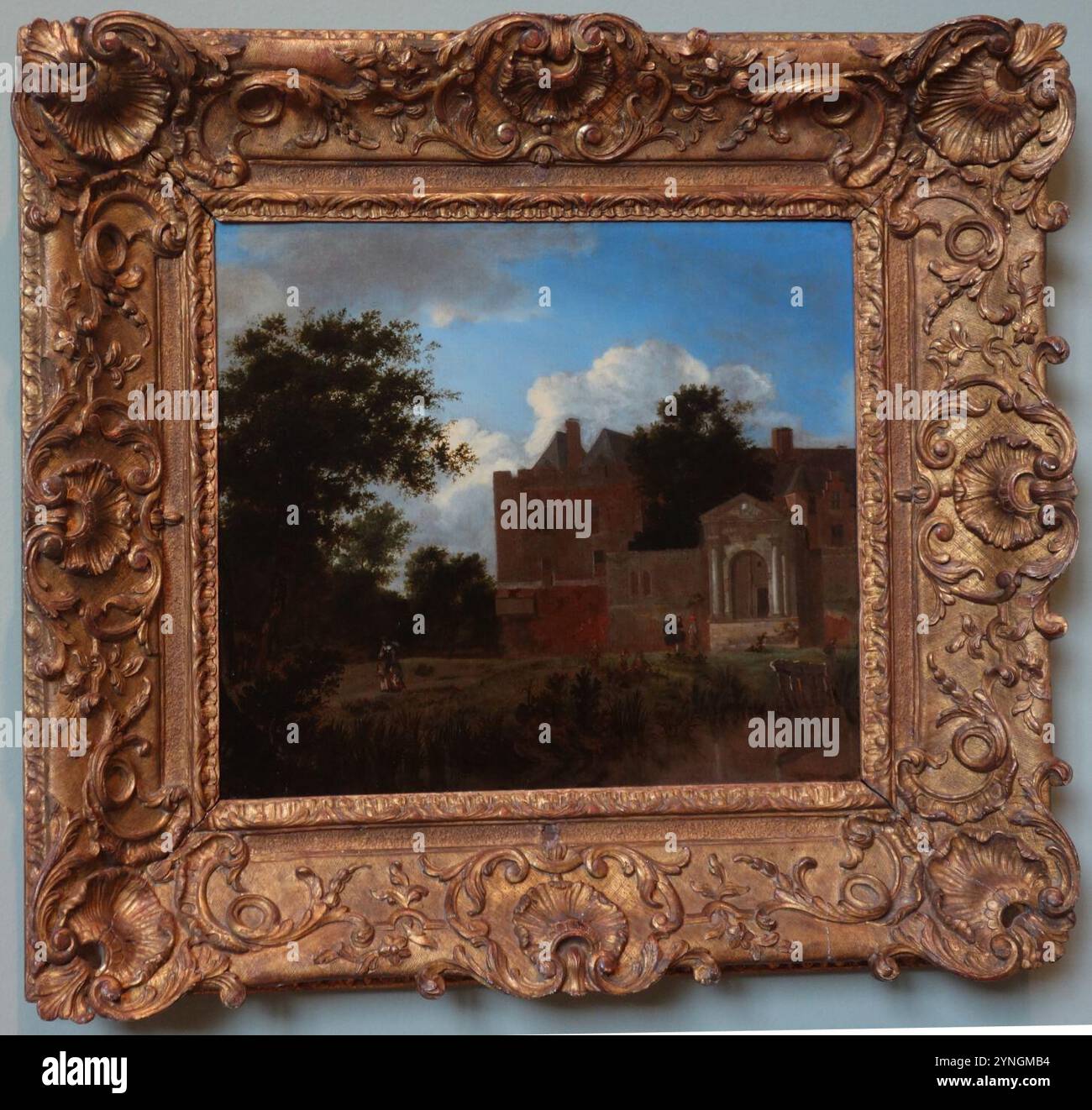 Castle Nijenrode by Jan van der Heyden Stock Photo - Alamy