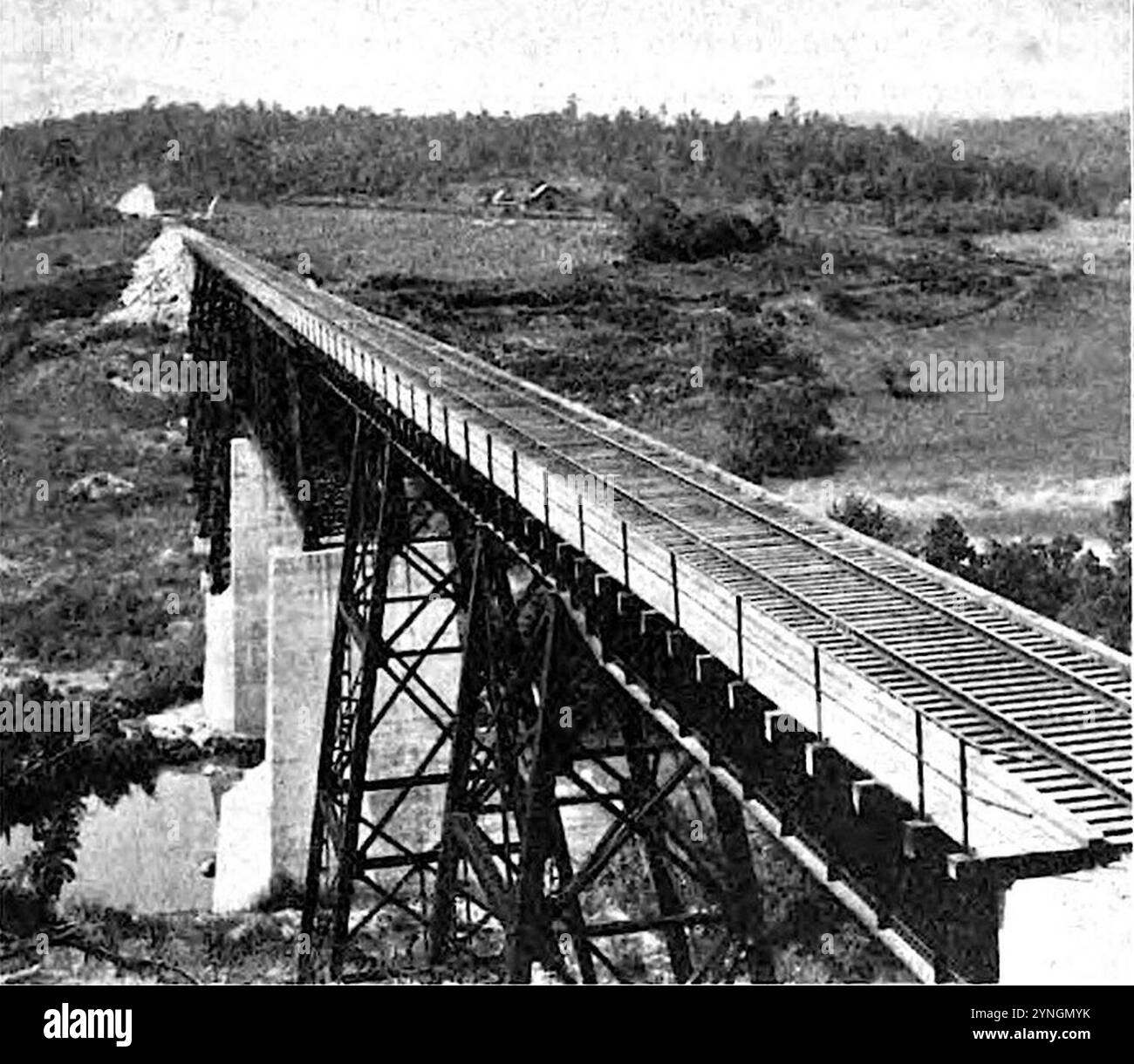 Catawba River Bridge (Lake James Bridge) 1909 Stock Photo - Alamy