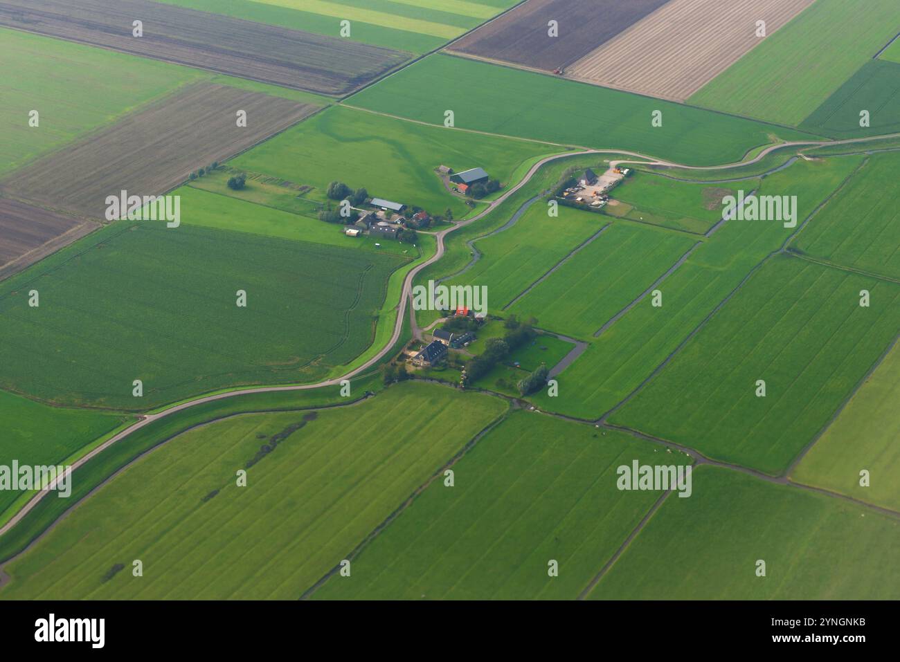 Modern rural Holland. Top view Stock Photo - Alamy