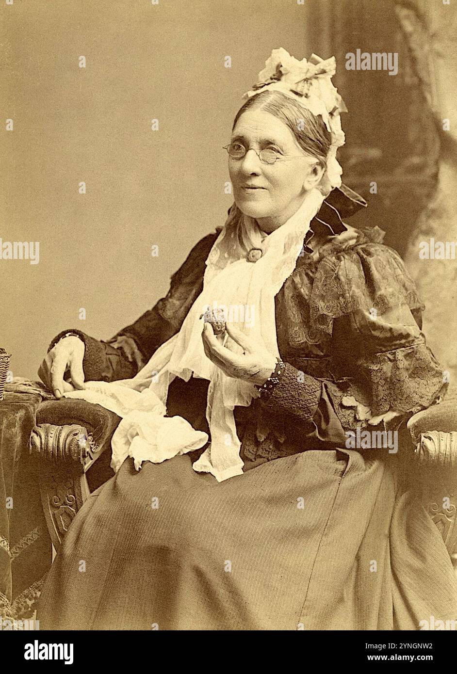 Catherine Cooper Hopley with turtle (restored Stock Photo - Alamy