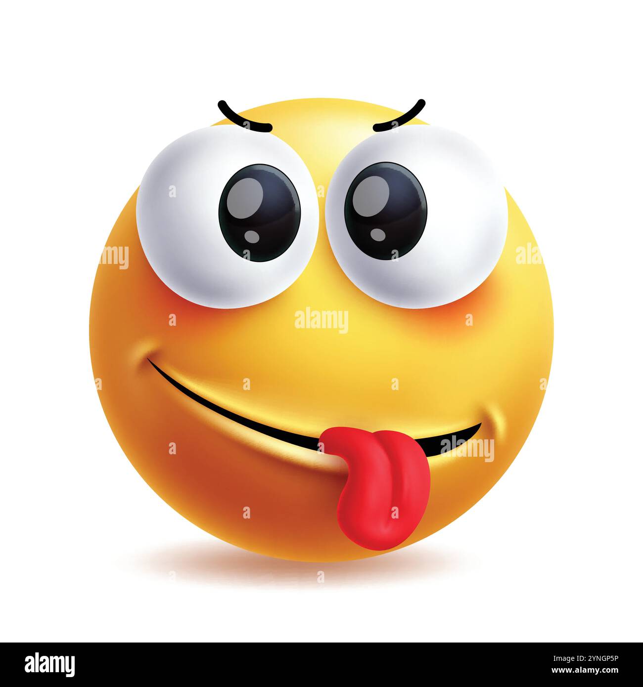 Goofy emoji clipart character. 3d clip art emoji in naughty and ...