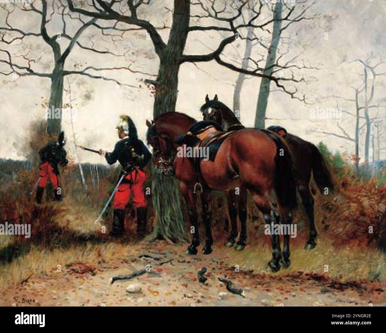 Cavalry soldiers on guard Stock Photo - Alamy