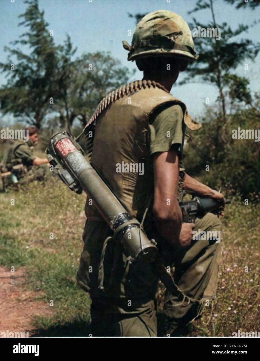 Cavalry soldier during Operation Jeb Stuart, March 1968 Stock Photo - Alamy