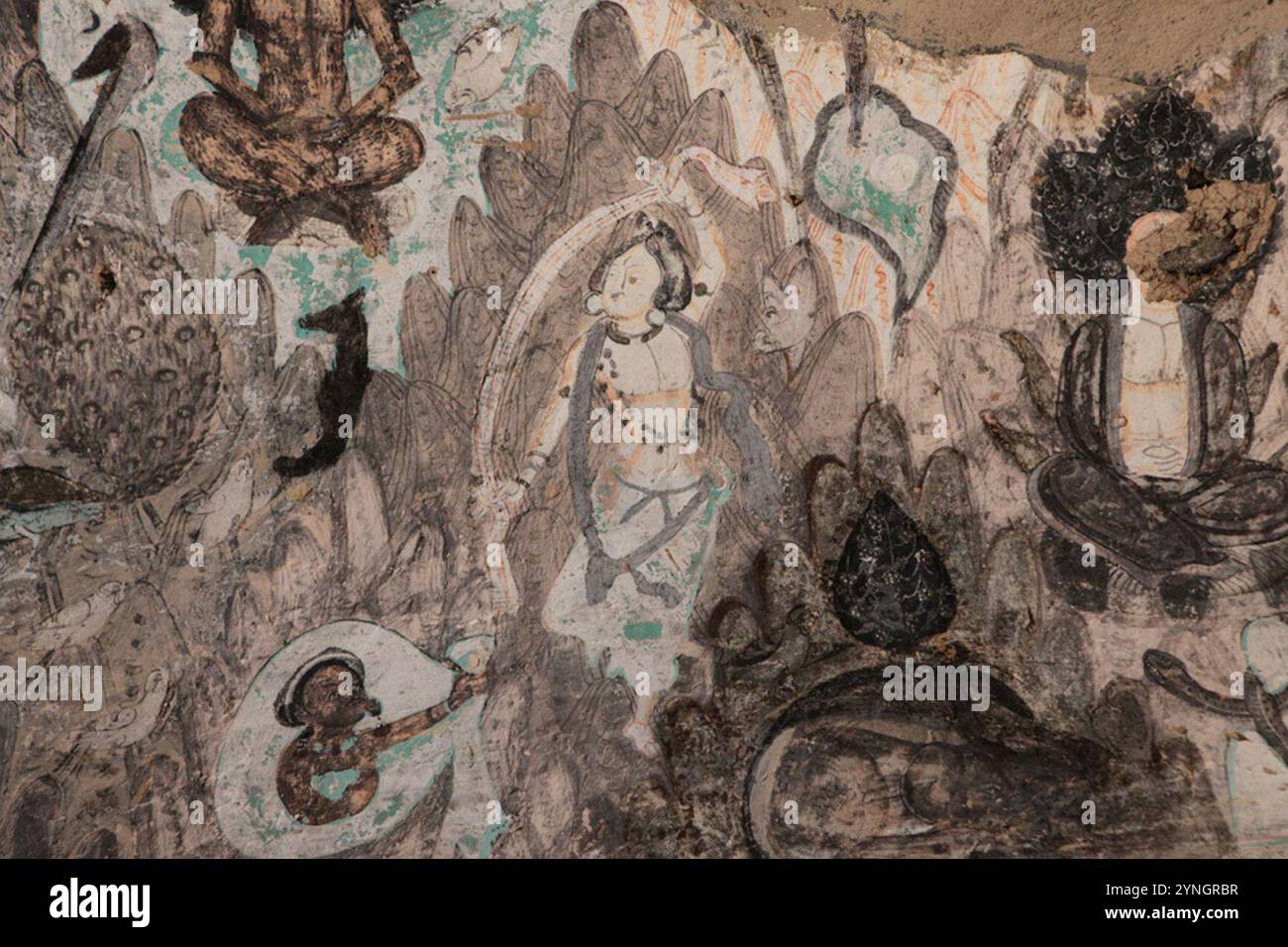 Cave 77, Vault of the left corridor Stock Photo - Alamy