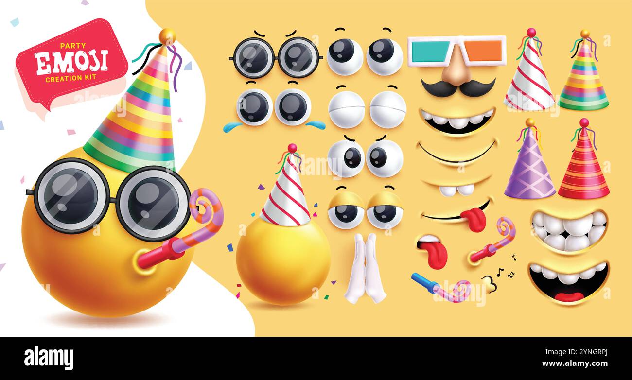 Birthday hats clipart hi-res stock photography and images - Alamy