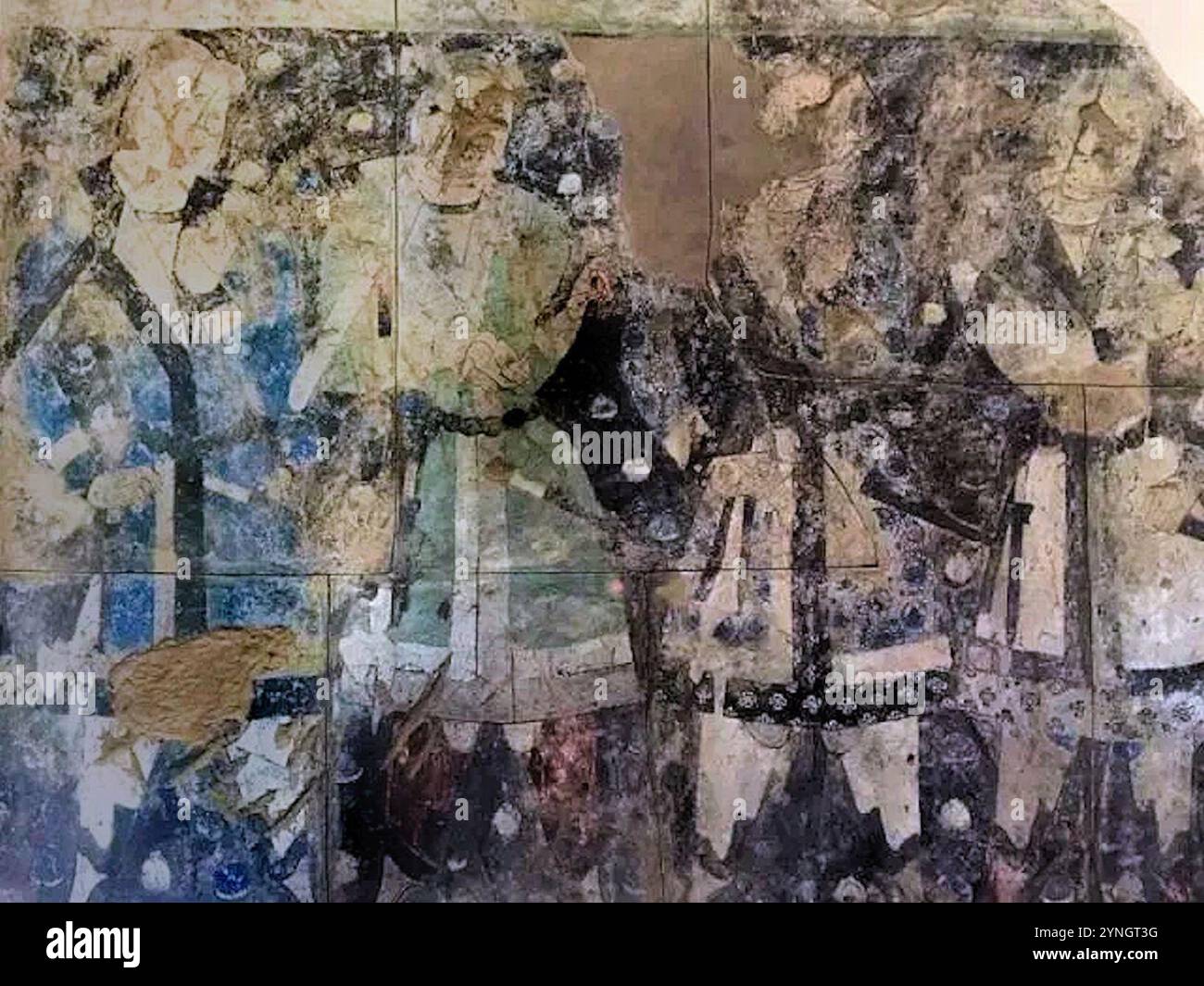 Cave of the Sixteen Sword-Bearers (mural Stock Photo - Alamy