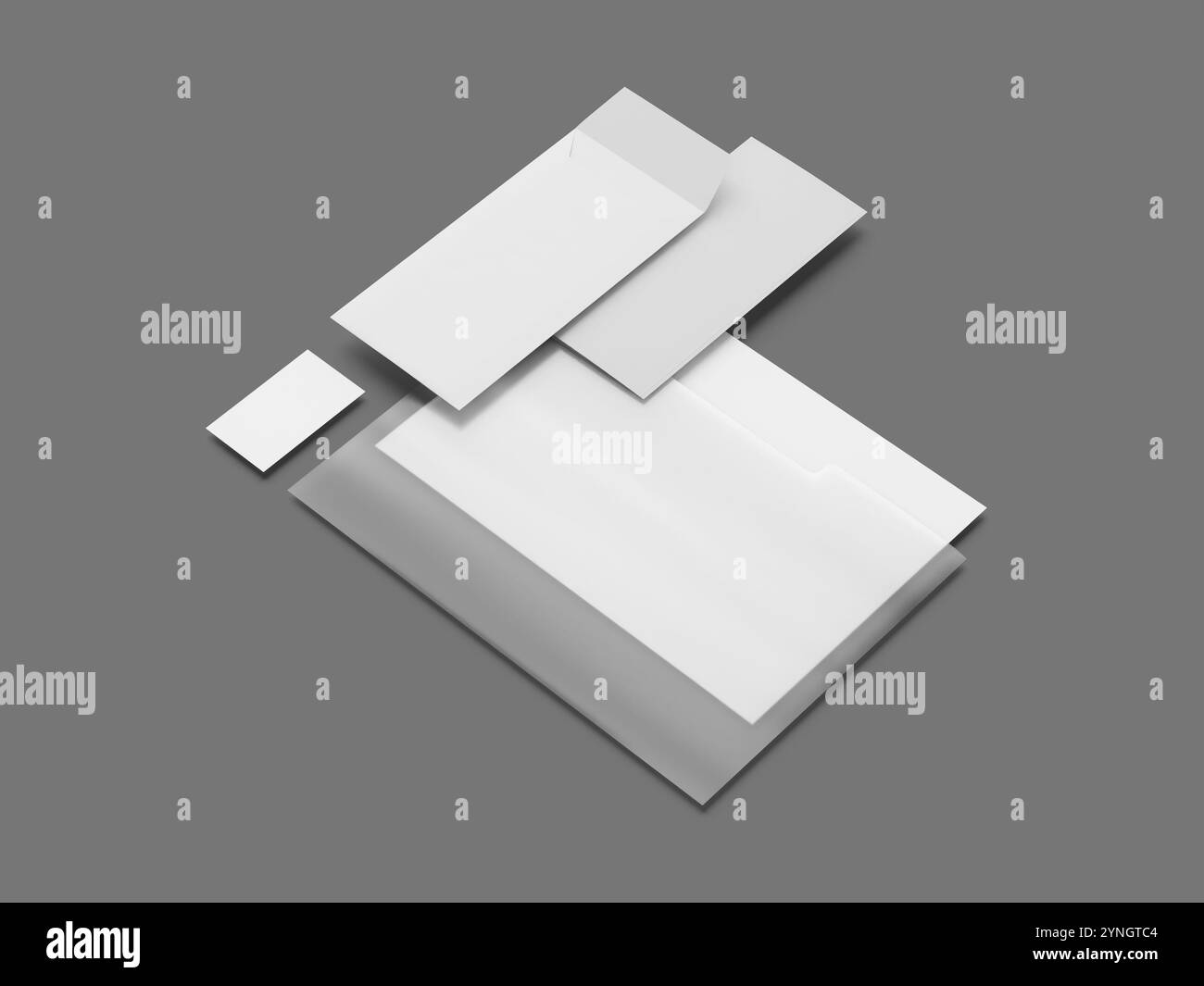 Binder Paper 3D Render Mockup Stock Photo - Alamy