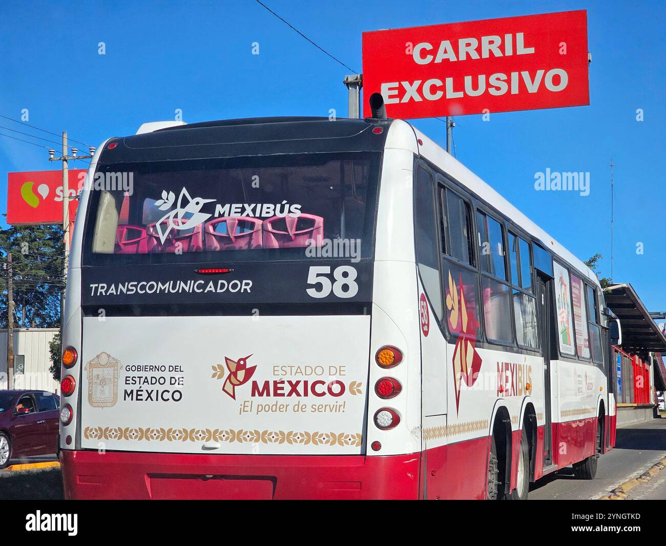 Coacalco, State of Mexico, Mexico - Nov 10 2024: Autobus Mexibus is a ...