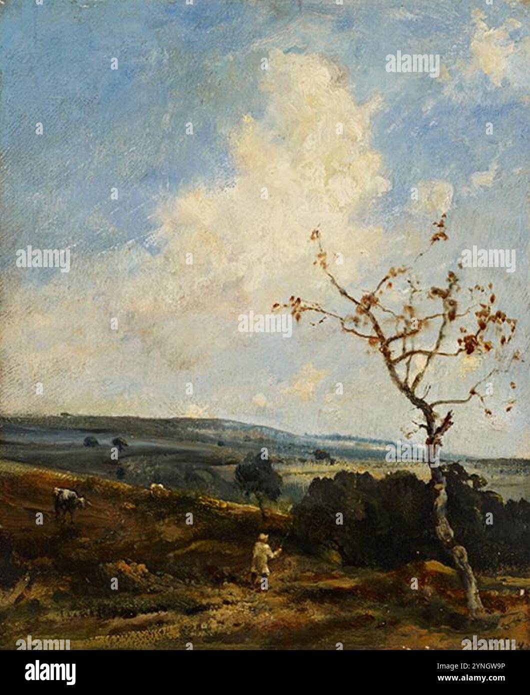 Cecil Gordon Lawson - A Surrey Landscape Stock Photo - Alamy