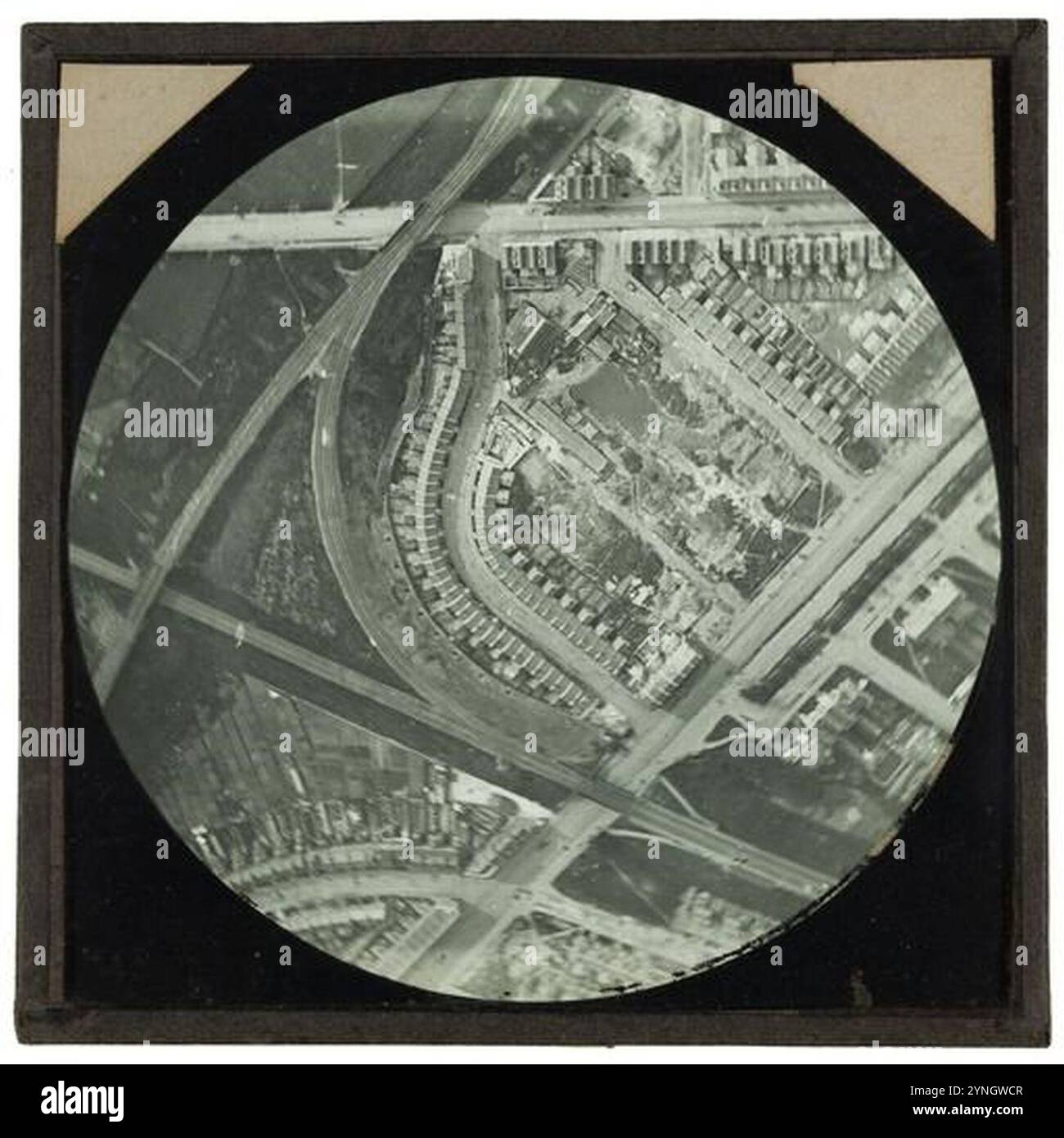 An aerial view showing Stonebridge Road, Stamford Hill, and Seven ...