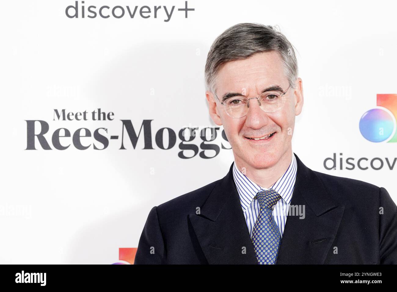 Jacob Rees-Mogg arriving for a screening of new Discovery+ reality ...