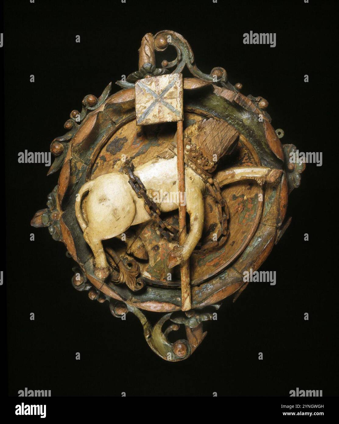 Ceiling boss from Linlithgow Palace Stock Photo - Alamy