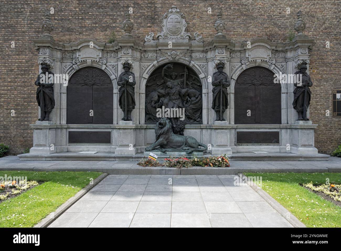 YPRES, BELGIUM - MAY 25, 2014: The Ieper War Victims Monument is ...