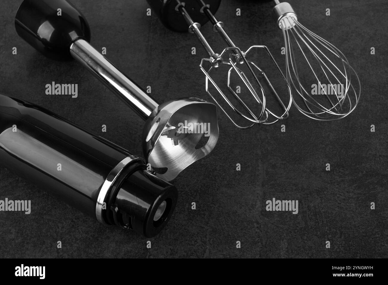 Hand blander isolated on black stone surface Stock Photo - Alamy