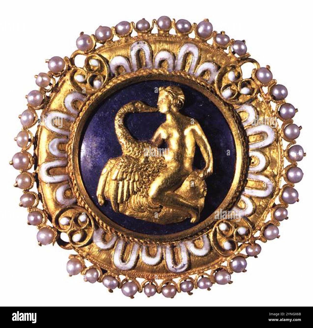 Cellini - Medallion with Leda and the Swan, 10medal Stock Photo - Alamy