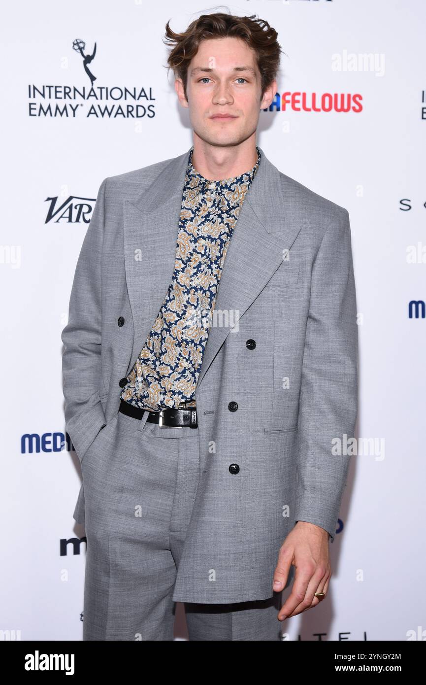 New York, USA. 25th Nov, 2024. German actor Damian Hardung attends the ...
