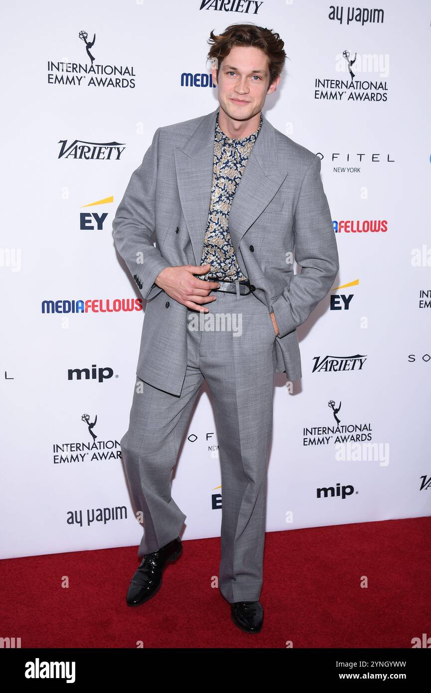 New York, USA. 25th Nov, 2024. German actor Damian Hardung attends the ...