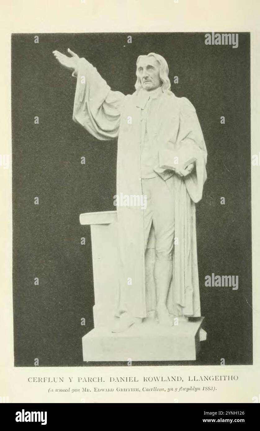 Cerflun Y Parch Daniel Rowland, Llangeitho Stock Photo - Alamy