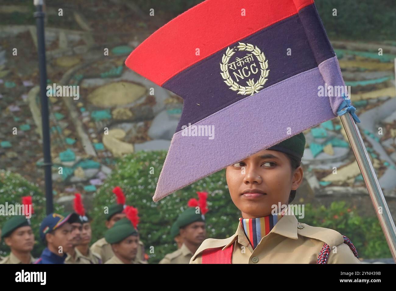 NCC cadets are seen celebrating the 76th NCC Day in the presence of the ...