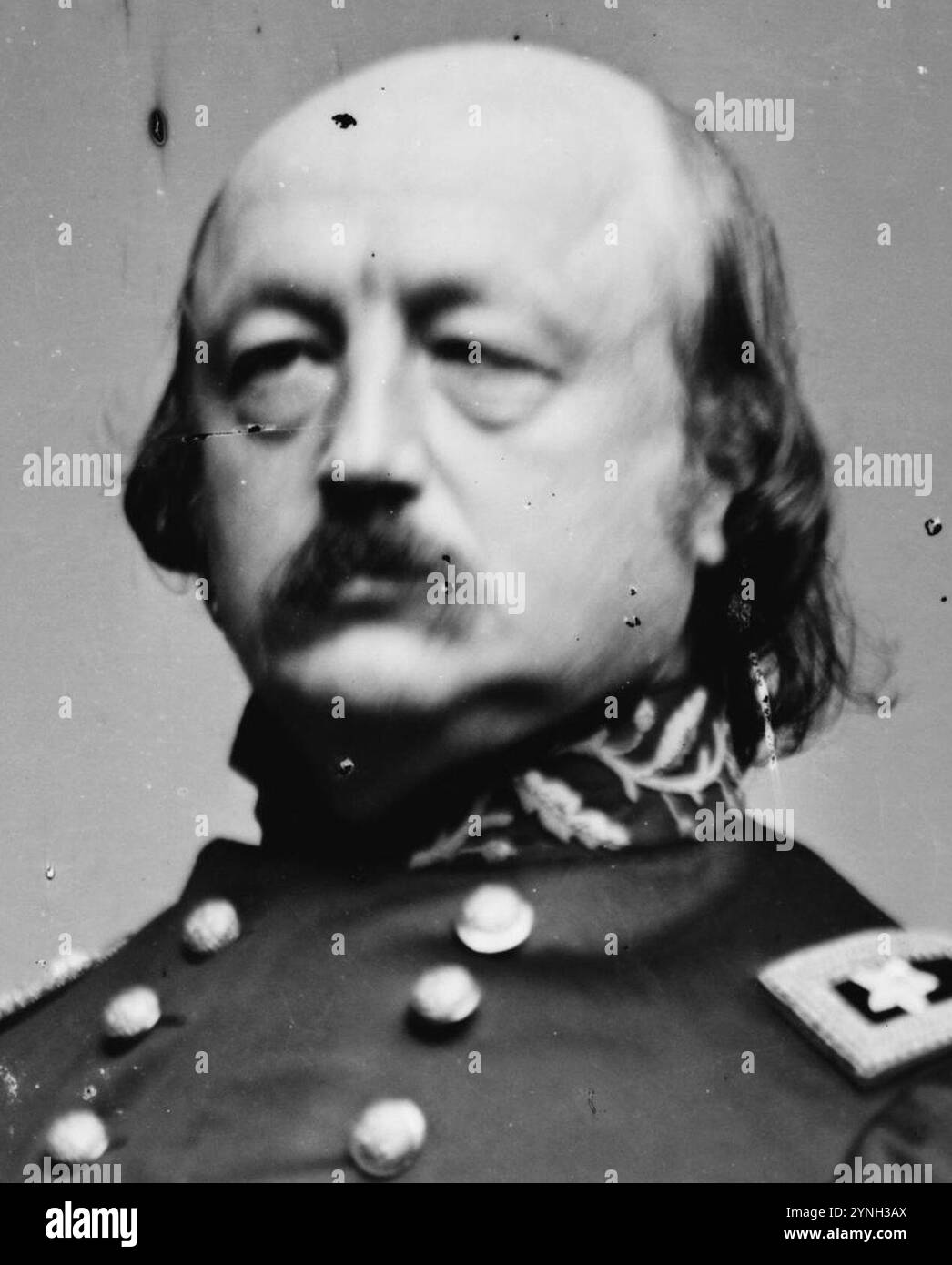 General Butler during the Civil War face detail, from- Benjamin ...