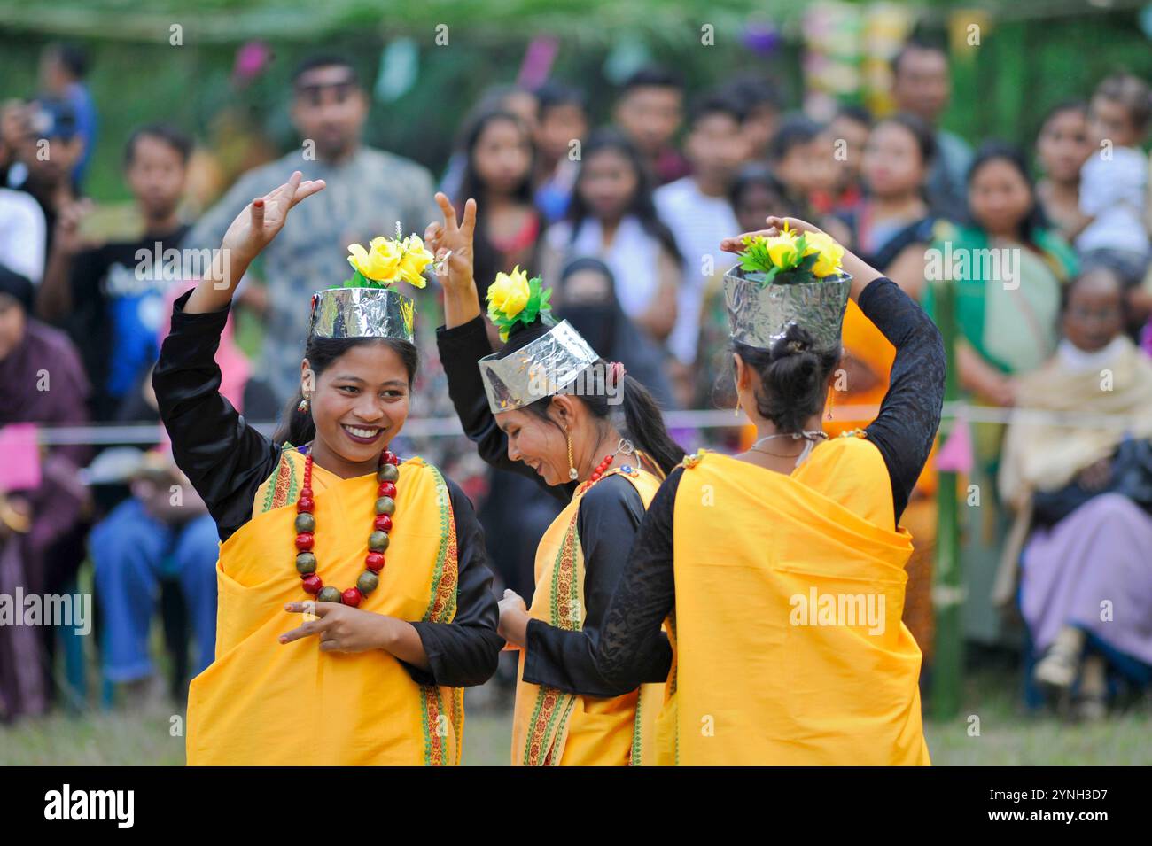 The Khasi Tribe adorned in their traditional attire attended and ...