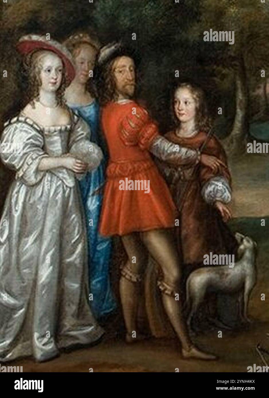 The Carlile Family by Joan Carlile (cropped Stock Photo - Alamy