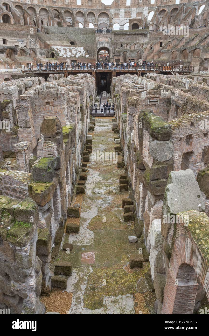 Roman colosseum landmark. Amphitheater arena. Rome historic building ...