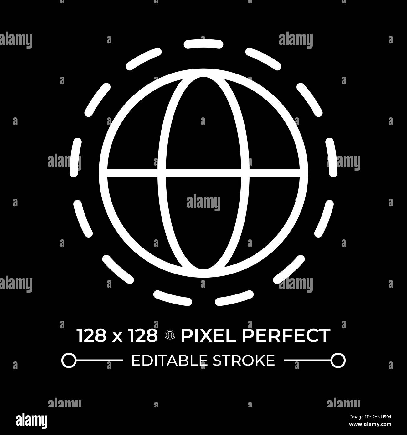 Atmosphere of Earth white linear icon for dark theme Stock Vector Image ...