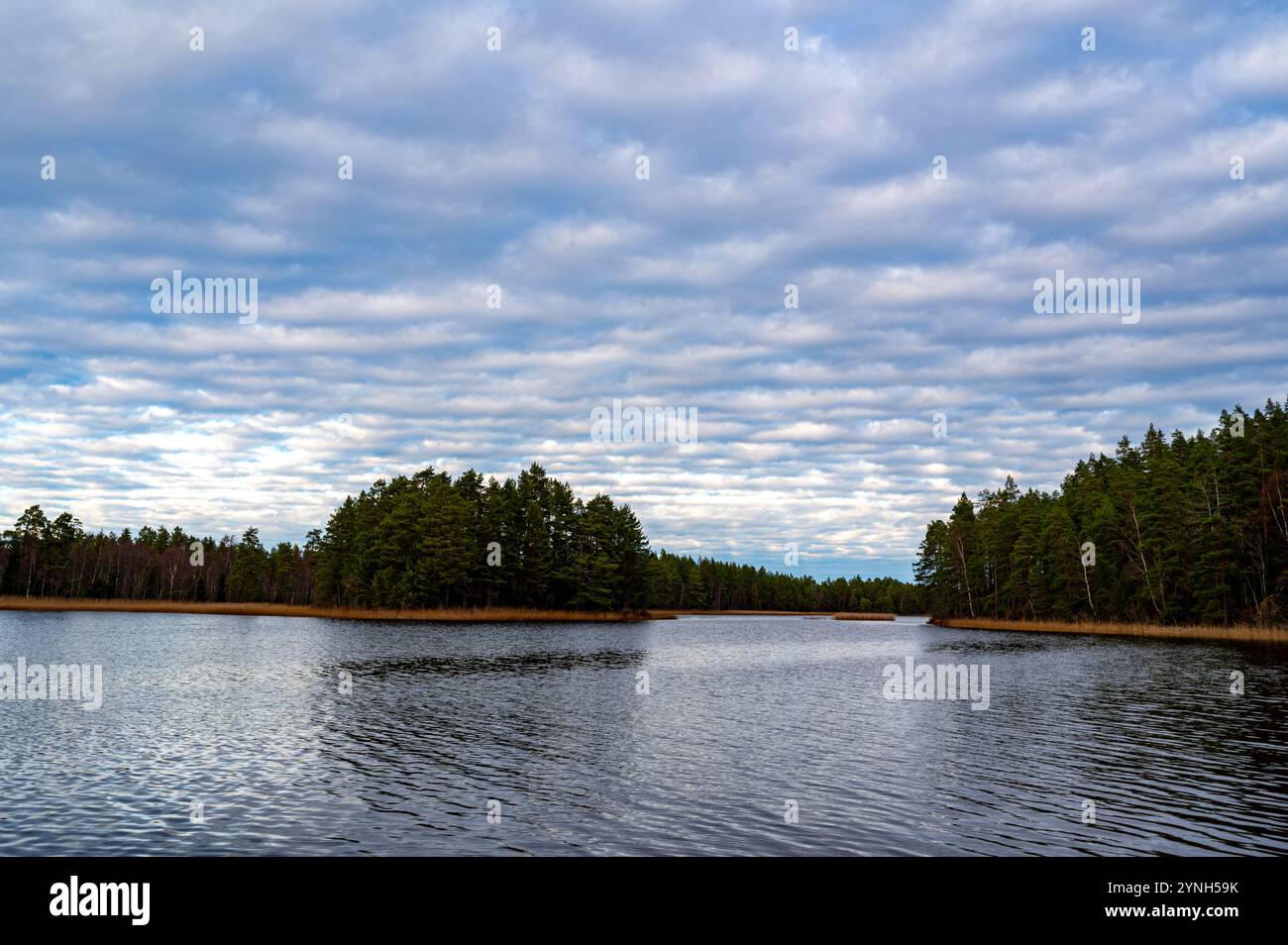 Cloudy sky over lake Tisaren Hallsberg Sweden Stock Photo - Alamy
