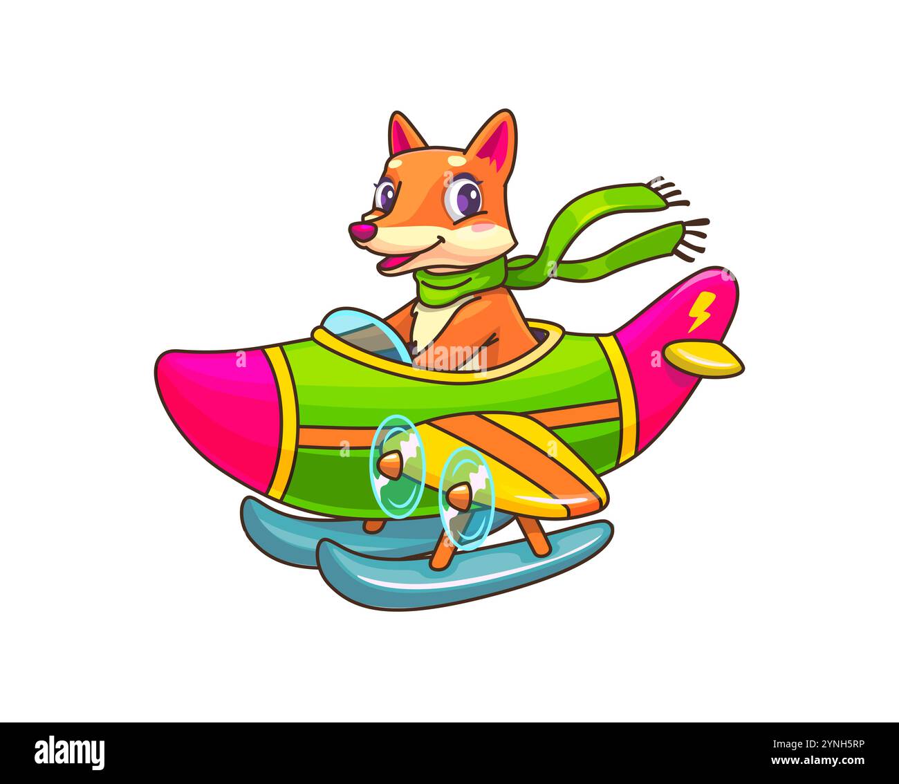Flying fox adventure Stock Vector Images - Alamy