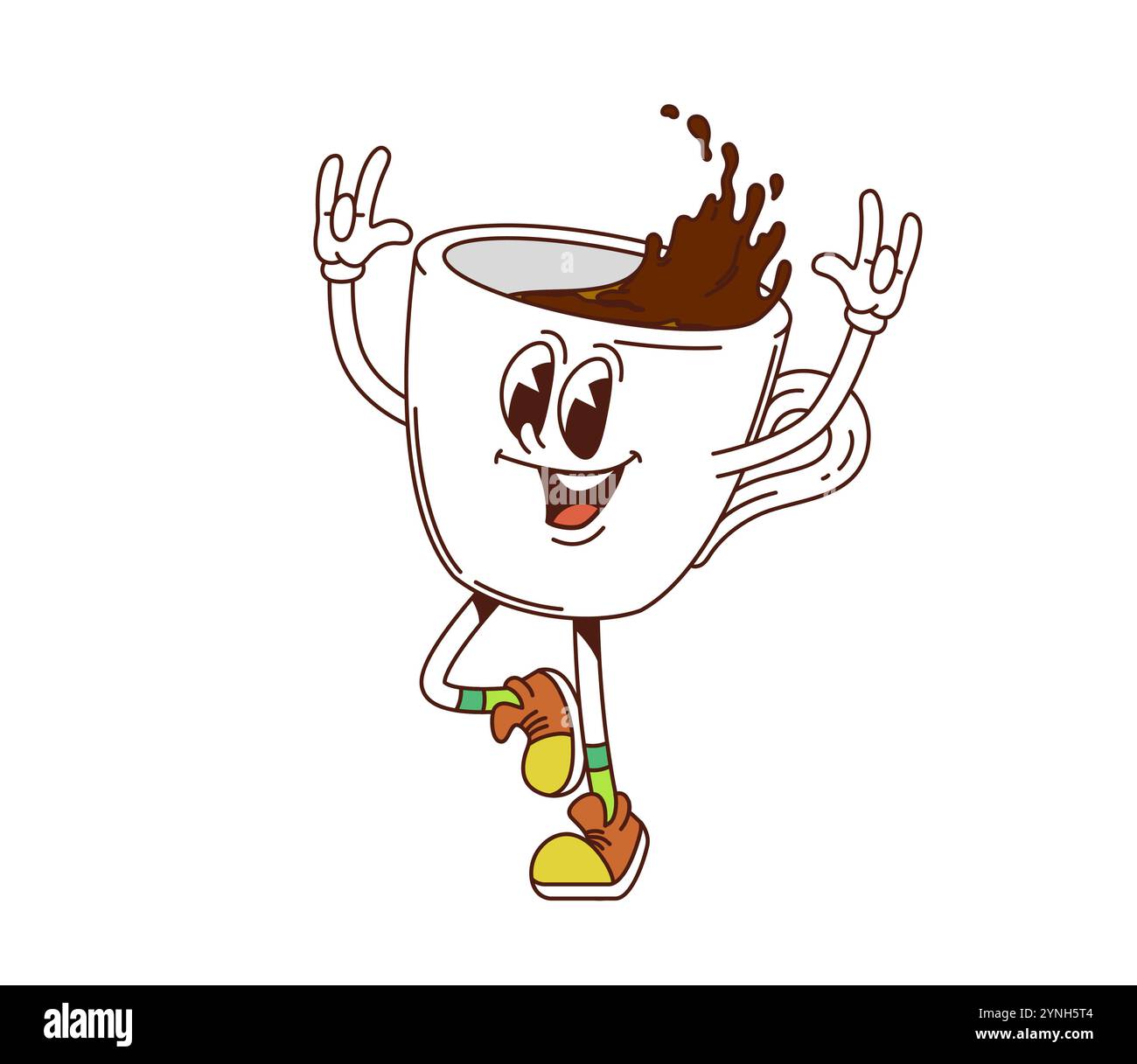 Splashing out mug Stock Vector Images - Alamy