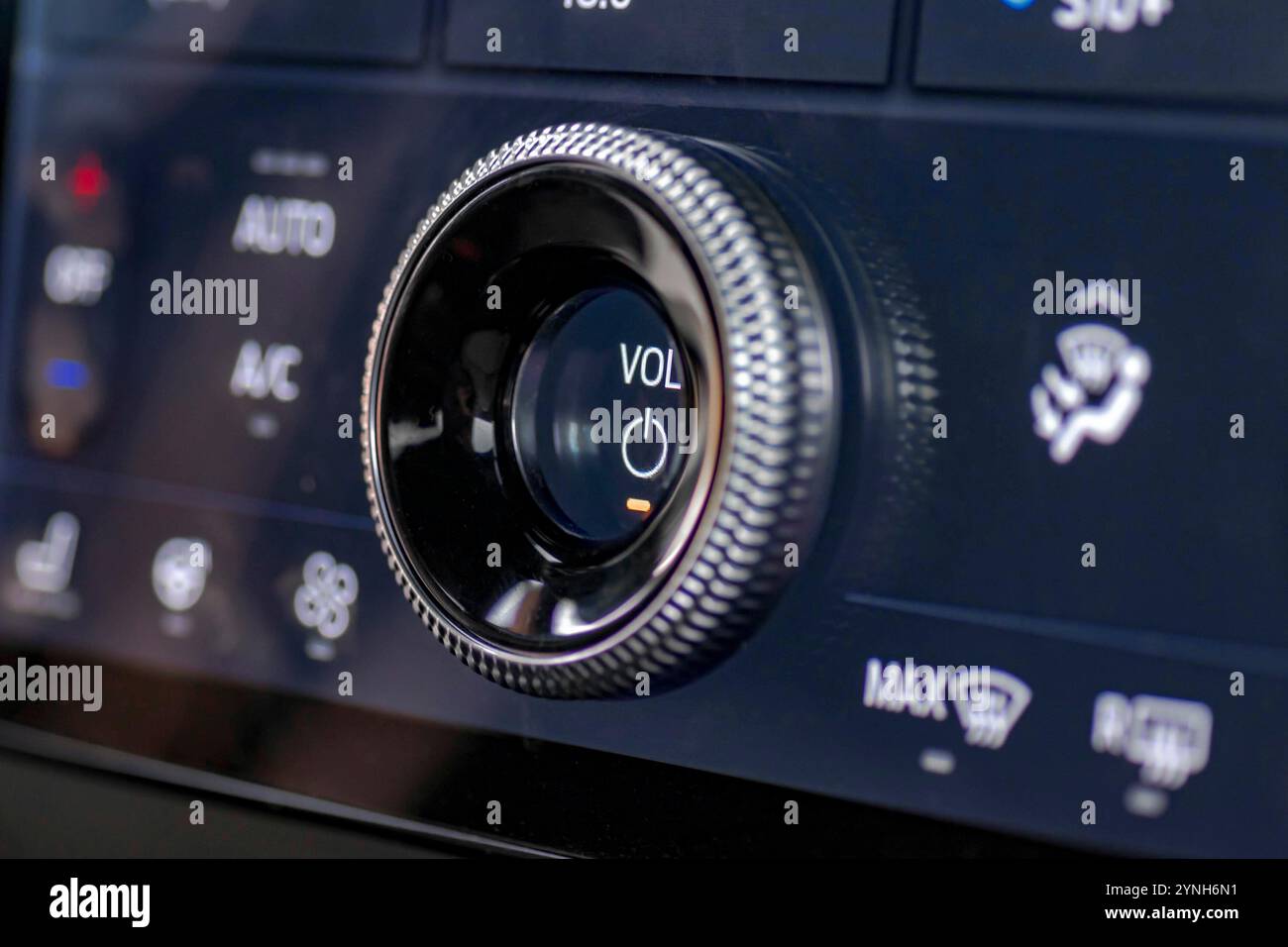 Modern electric car audio system panel Stock Photo - Alamy
