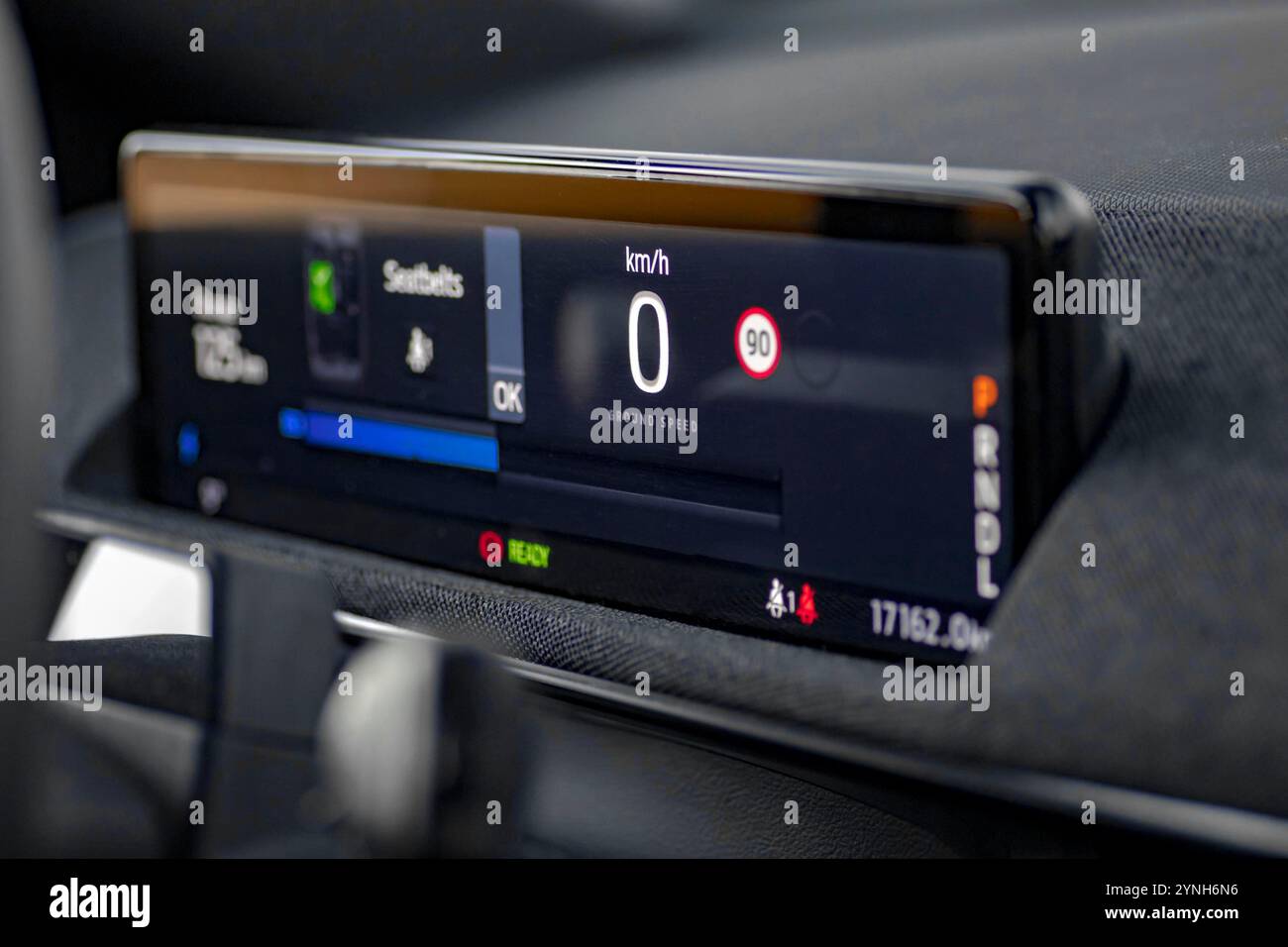 Modern electric car digital instrument cluster display Stock Photo - Alamy