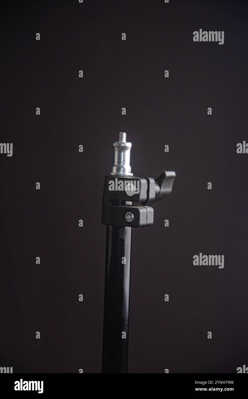 Lighting affordable photography stand product isolated on black ...
