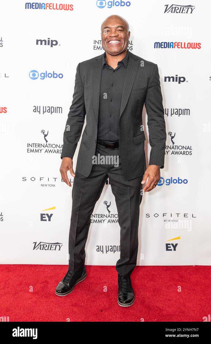 New York, USA. 25th Nov, 2024. Anderson 'Spider' Silva attends ...