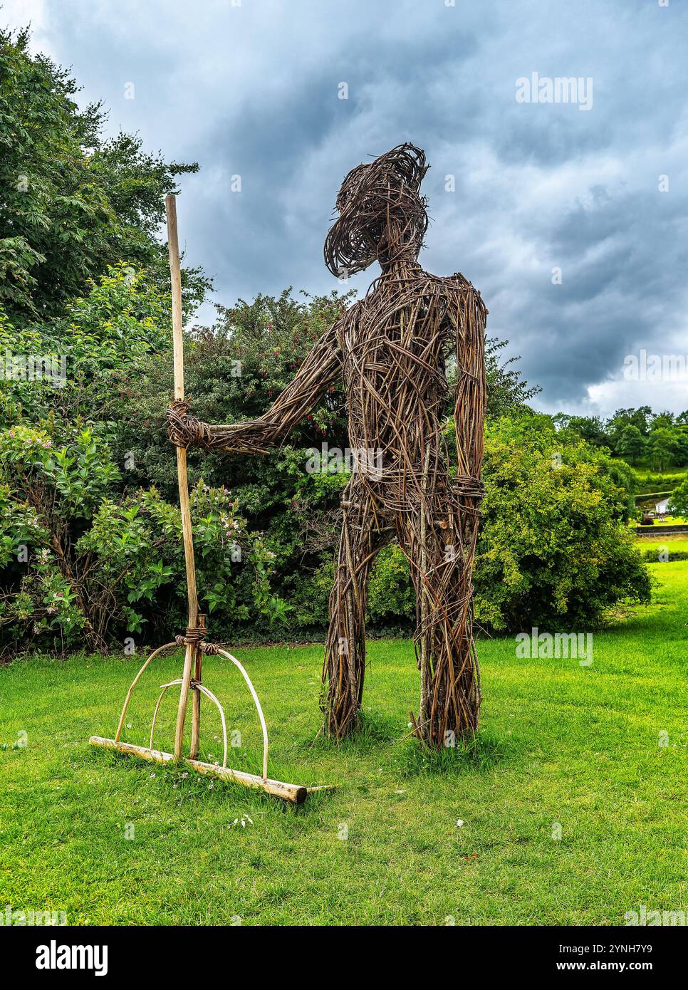 Willow gardener at the Countrylife museum in Castlebar county Mayo ...