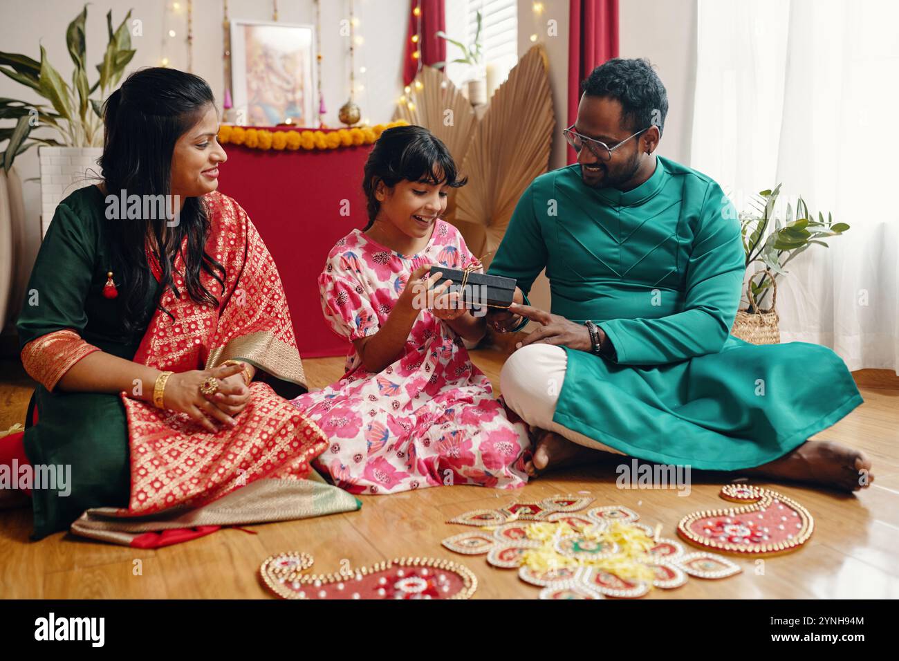 Celebrating Family Traditions with Happy Moments Stock Photo - Alamy