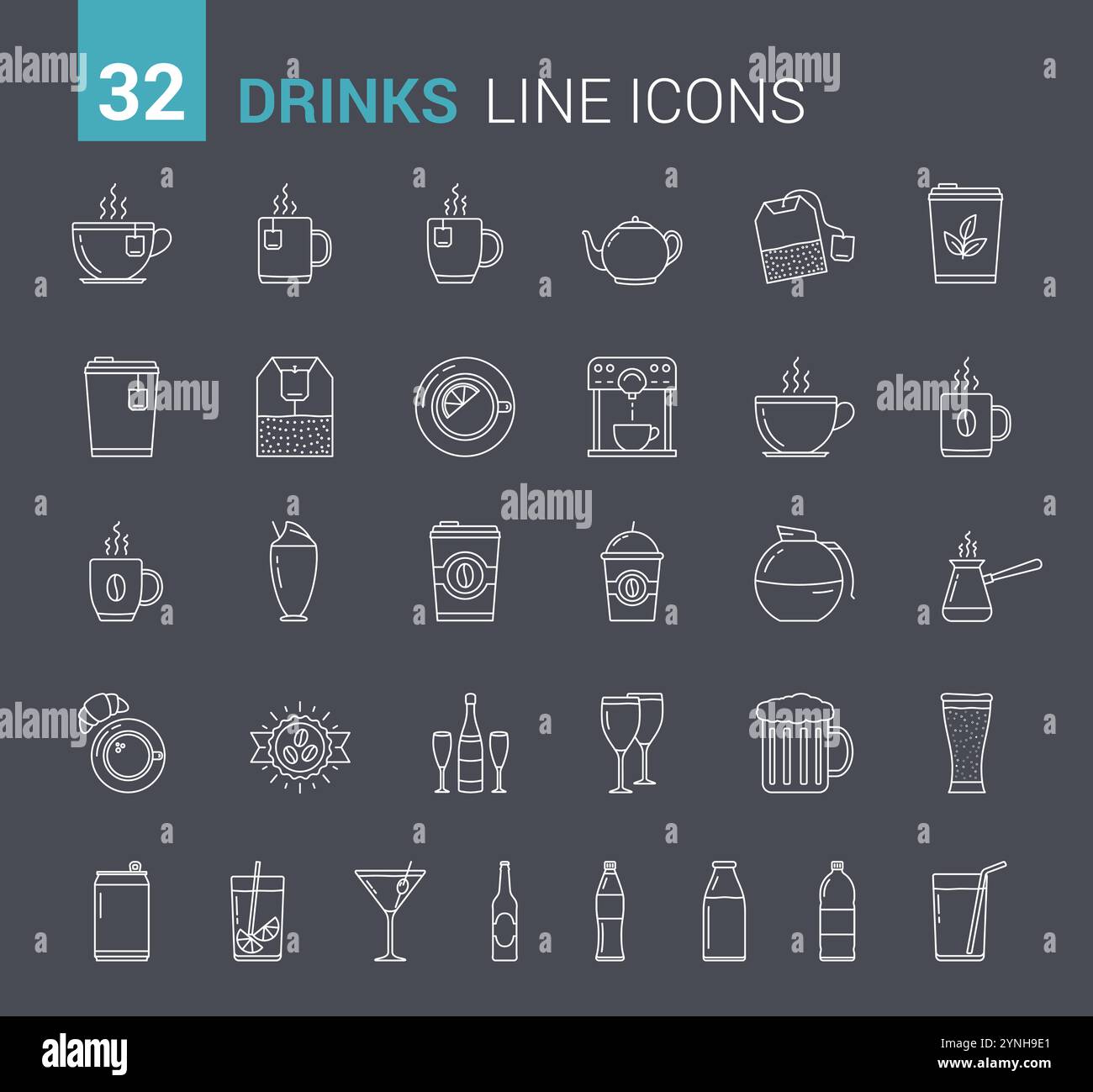 Drink drinks beverage english Stock Vector Images - Alamy
