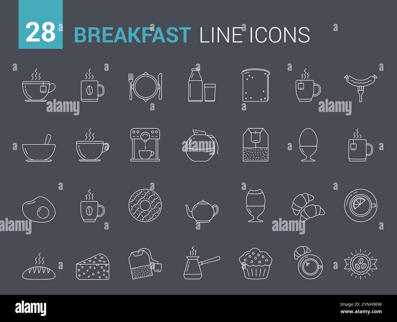 English breakfast muffin Stock Vector Images - Alamy