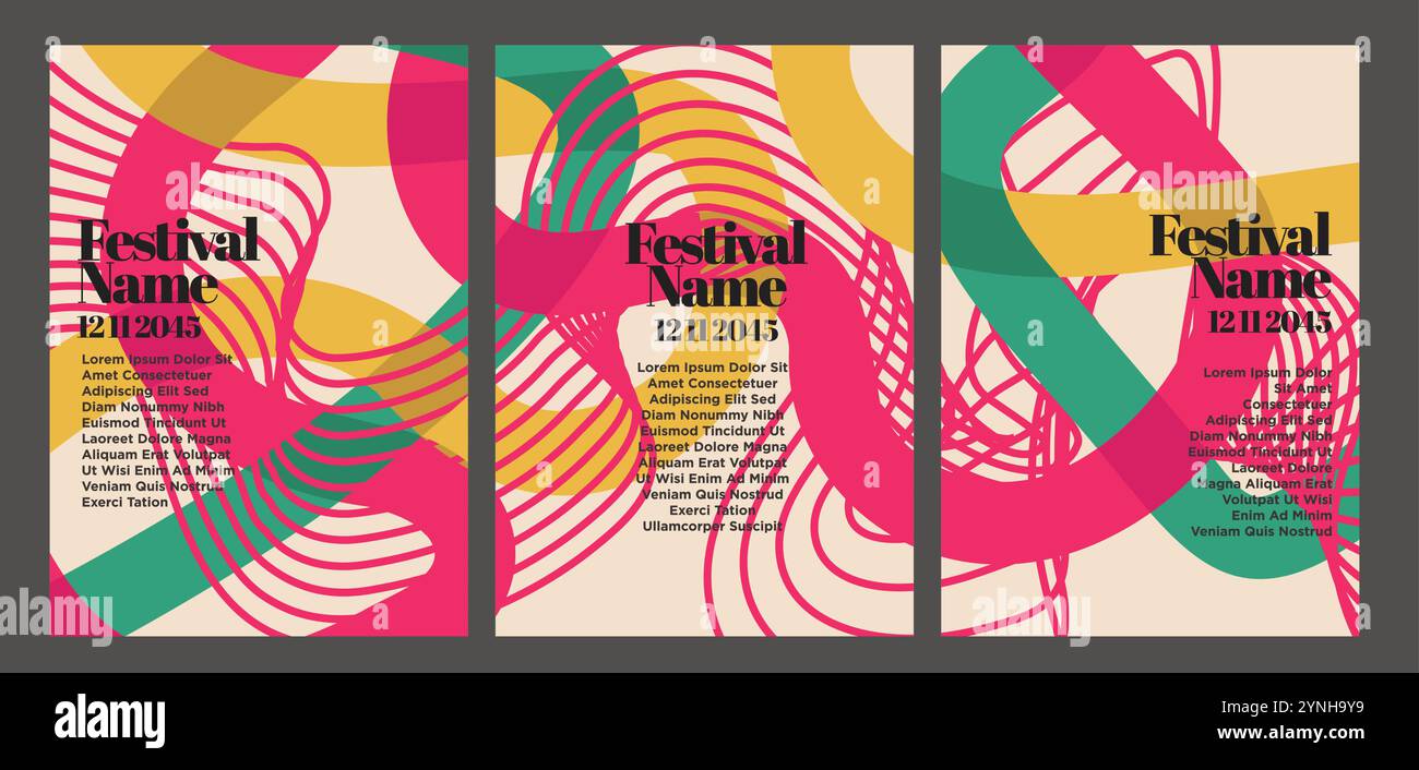 Classic Vintage Abstract Poster Illustrations. vintage abstract poster ...